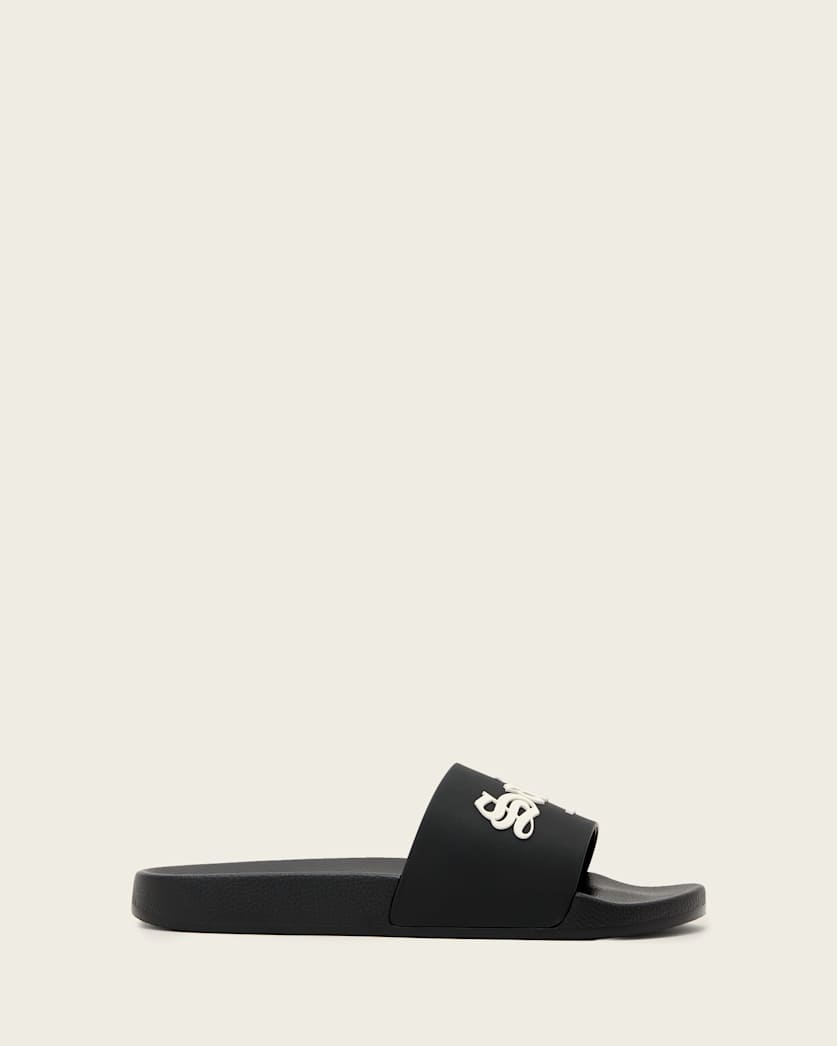 Saint Moulded Branded Slider Black | ALLSAINTS US
